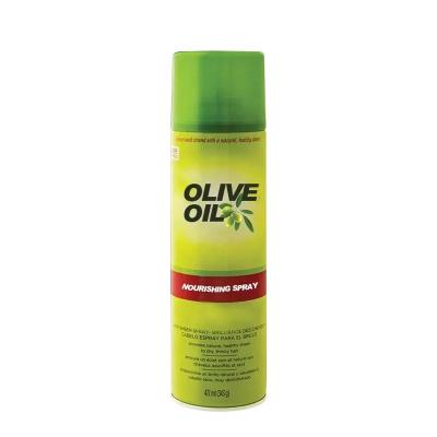 China Olive Oil Hair Spray Fiber Holding Heat Protectant Spray For Hair Organic Olive Hair Oil Nourishing Sheen Spray for sale