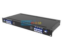 China 8CH C40-C47 DWDM OADM Dual Fiber West to East TFF 100GHz 1U Rack for sale