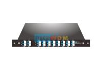 China 100GHz DWDM MUX DEMUX 8CH Dual Fiber LGX Box C53-C60 Wavelength Passive Module for sale