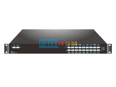 China 18CH Passive CWDM MUX DEMUX Dual Fiber 1270-1610nm with Monitor Port 1U Rack for sale