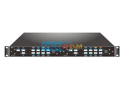 China Dual Fiber CWDM MUX DEMUX 8CH 1470nm-1610nm Monitor Port LGX Box for sale
