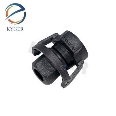 China Water Outlet Thermostat Housing for Range Rover Vogue Sport Velar LR3 LR4 3.0L 5.0L with Drain Screw for sale