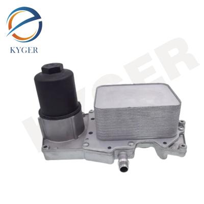 China KYGER Engine Oil Cooler Aluminum Radiator AL3Q6B624-DB for Land Rover Range Rover 448DT 2013- LR022895 for sale