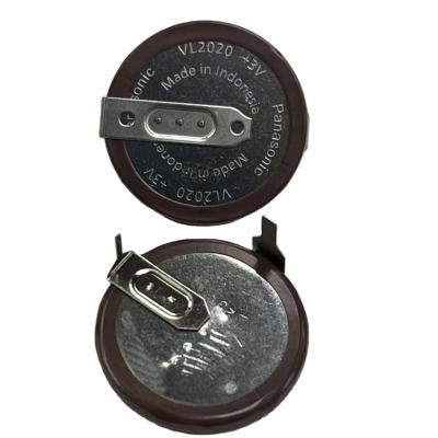 China VL2020 90 Degree Pins Rechargeable Battery 3V for BMW Car Key Remote Replacement for sale