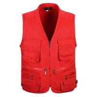 China Men's Multi Pocket Fisherman Vest 12 Pockets for Fishing Hiking Photography Camping Safari for sale