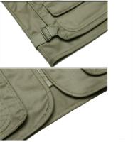 China OEM Accepted Slim Fit Men's Vests for Outdoor Travel Sports Work Fishing Photography 4-Pocket for sale