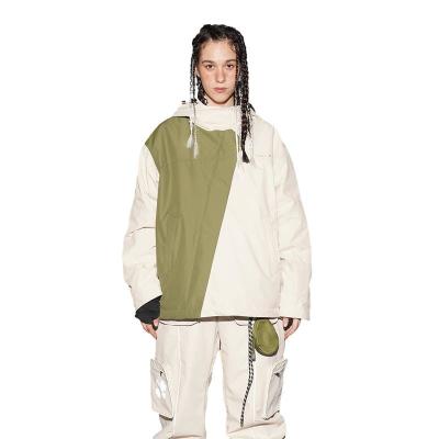 China Silk Screen Printing Unisex Full Pressure Glue Ski Snow Suit Oblique Placket Adults 500pcs MOQ for sale