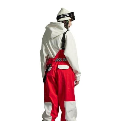 China Women's Waterproof Windproof Ski Overall S-XL 10000mm Breathable Snow Bib Pants for sale