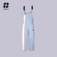 China Waterproof Winter Overalls Full Pressure Glue Contrast Color Work Pants Jacket 2 in 1 for sale