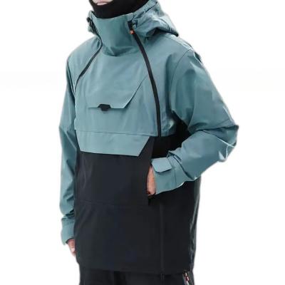 China Men's Waterproof Winter Ski Suit Hooded Snowboarding Overalls Windproof One-Piece Plus Size for sale