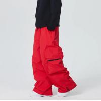 China Seamless Fusing Khaki Snowboard Pants 3L Waterproof Unisex Ski Wear Custom Logo OEM for sale