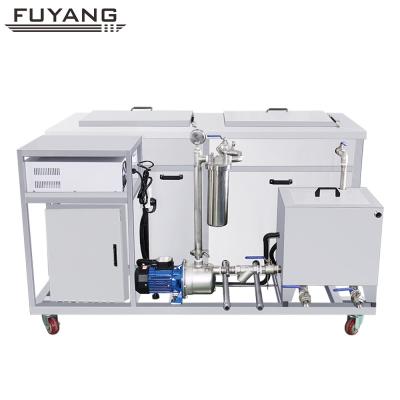 China Dual Slot Stainless Steel Ultrasonic Cleaner Machine 96Liter 1500w Dring Tank for sale