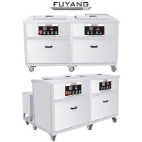 China 40khz Industrial Engine Ultrasonic Cleaner Twin tank For Machine Parts for sale
