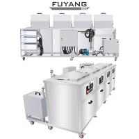 China FUYANG  40KHz 88L  Four Tank Automotive Ultrasonic Cleaner For Car Engine Parts for sale