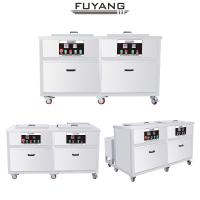 China Industrial Engine Ultrasonic Cleaner Double Tanks For Machine Parts for sale