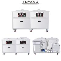 China 96Liter 1500w Dual Slot Stainless Steelcan Engine Ultrasonic Cleaner Machine Dring Tank for sale