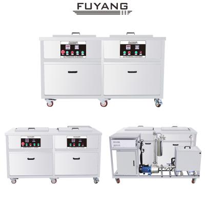 China 96Liter 1500w Dual Slot Stainless Steelcan Engine Ultrasonic Cleaner Machine Dring Tank for sale