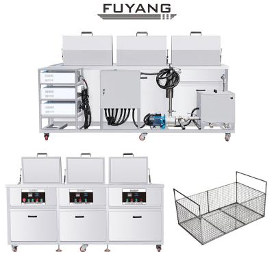 China Multi Tank Ultrasonic Cleaner Washer SUS304 108L With Rinsing / Filter / Dryer for sale