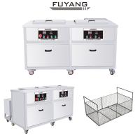 China 3 Tanks Solvent Multi Tank Ultrasonic Cleaner SUS304 Adjustable Timer for sale