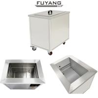 China Stainless Steel 360L 40KHz Large Industrial Ultrasonic Cleaner Single Tank Casters for sale