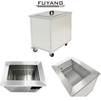 China Stainless Steel 360L 40KHz Large Industrial Ultrasonic Cleaner Single Tank Casters for sale