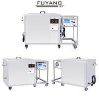 China Casters Stainless Steel Single Large Ultrasonic Cleaning Tank 560l for sale