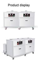 China Three Tanks Solvent Industrial Ultrasonic Cleaner Adjustable Timer With SUS304 Tank for sale