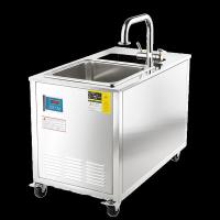 China Cold Water Cleaning Single Tank Ultrasonic Cleaner with 192L Tank Capacity 380v Voltage for sale