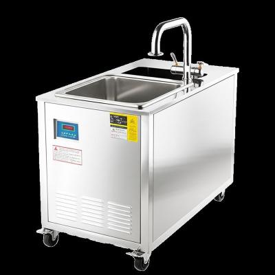China Cold Water Cleaning Single Tank Ultrasonic Cleaner with 192L Tank Capacity 380v Voltage for sale