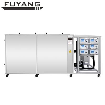 China Casters 1500L 40KHz Industrial Ultrasonic Cleaning Equipment Stainless Steel Single Tank for sale