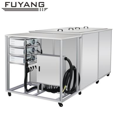 China Casters 1800L 40KHz Industrial Ultrasonic Cleaning Equipment Stainless Steel Single Tank for sale