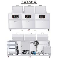 China Immersion Cleaning Type 61L Industrial Multi Tank Ultrasonic Cleaner with Rinsing Filtering and Drying at 40KHz Frequency for sale