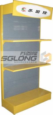 China Powder Coated Shop Display Shelves Welded Base Foot Reasonable Structure for sale