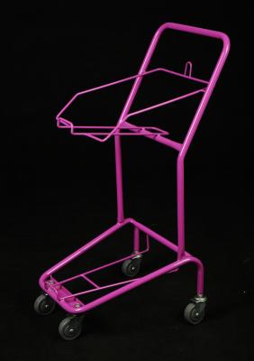 China Fashionable Grocery Store Shopping Cart Honeycomb Design With Advertising Space for sale