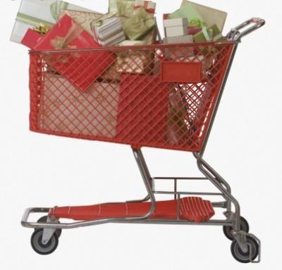 China Flexible Steering Grocery Store Shopping Cart High Wear Resistance Crash Prevent for sale