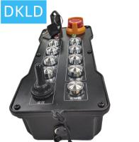 China Key authorization  function / 9 buttons 1 dial lever mode setting industrial wireless remote control for sale