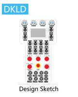 China 46 point switch value+4 analog variable speed control industrial wireless remote control for sale