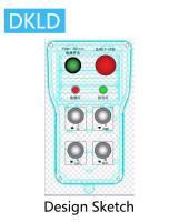 China Four-way single speed switch industrial remote control for sale