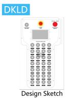 China 28 button wireless remote control with LCD screen for sale
