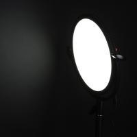 China Round Ultra Thin FlapJack Portable LED Video Light Flicker free Dimmable for sale
