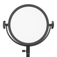 China Round Ultra Thin FlapJack Portable LED Video Light Flicker free Dimmable for sale