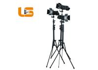 China 50W High Power LED Professional Studio Lighting Kits Focusable Black Metal Housing for sale