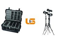 China 50W High Power LED Professional Studio Lighting Kits Focusable Black Metal Housing for sale