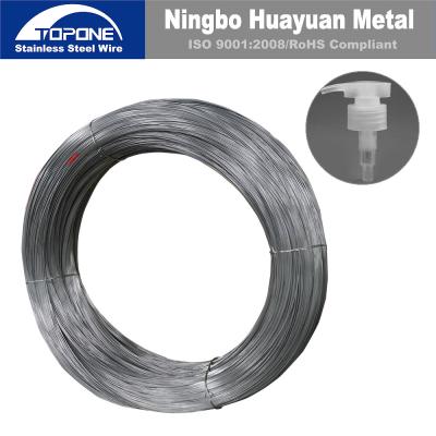 China 0.8mm Stainless Steel Spring Wire For Aerosol Spring  / Sprayer / Lotion Pump for sale