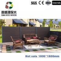 China Wood Grain Composite Garden Fence Panels Full Privacy Horizontal Composite Fencing for sale