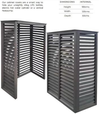 China 880mm Ductless Mini Outdoor AC Unit Cover WPC Air Conditioner Cover Outdoor for sale