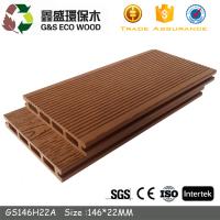 China Non Biodegradable Hollow Wpc Decking Pests Proof Outdoor Composite Wood Flooring for sale