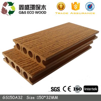 China 150MM Moisture Proof Interior Wpc Flooring Balcony Wpc Hollow Impact Resistance for sale