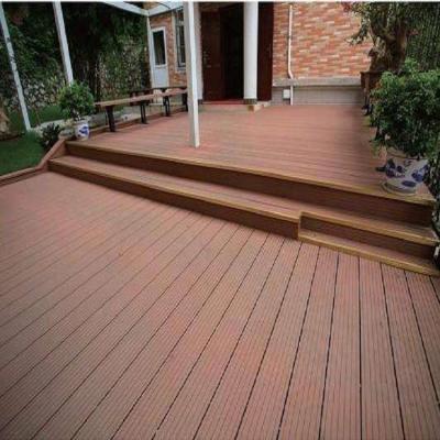 China Moisture Proof 25mm WPC Hollow Decking  135 X 25mm Balcony Hard Plastic Deck Boards for sale