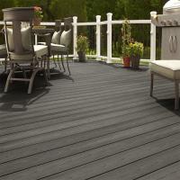 China 5M Outdoor Wood Polymer Composite Flooring 135 X 25MM Solid Wpc Decking for sale